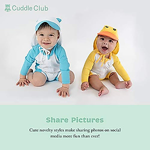 Cuddle Club Baby and Toddler One-Piece Swimsuit | UPF 50+ All-Day UV Protection Infant Sunsuit