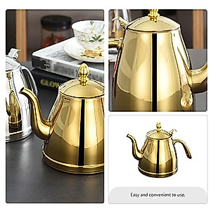 Luxshiny stainless steel teapot stove tea kettle tea kettle for stove cooking oil keeper whistling water kettle induction kettle Teakettle for Induction Cooker make tea olive oil Hourglass