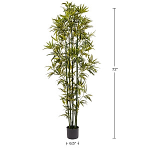 Pure Garden Artificial Tree, 72", Green Trunk