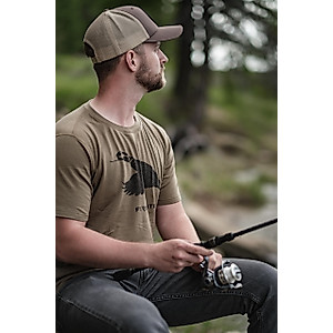 First Lite Men's Aerowool Tech Tee - Durable Merino Wool T-Shirt - Dry Earth (Flyway) - Small