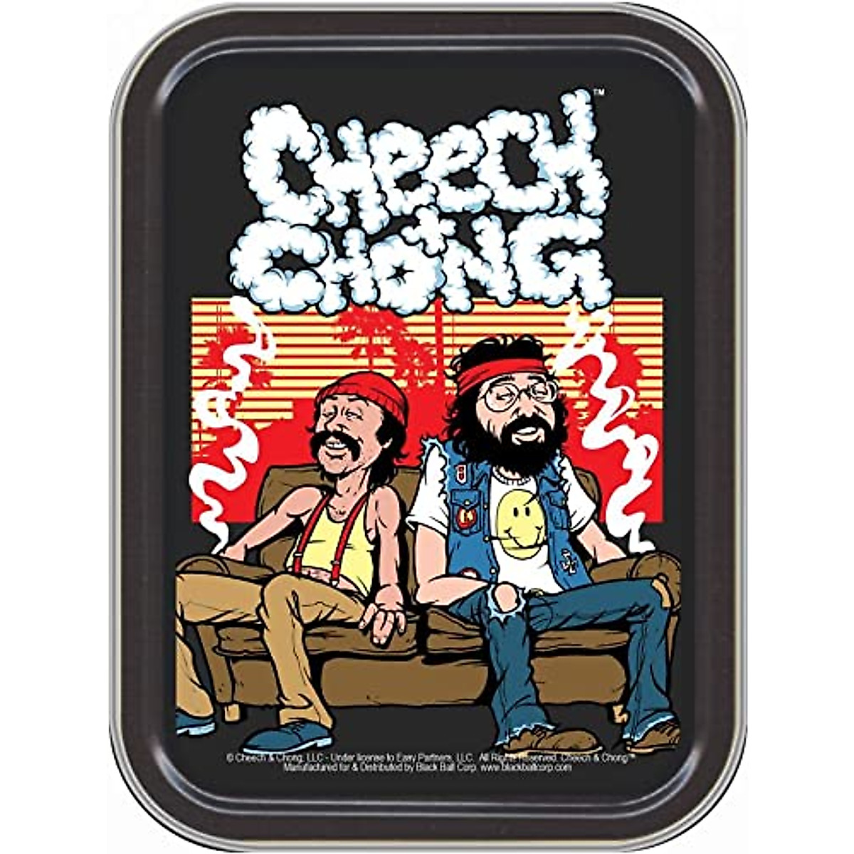 Stash Tins - Cheech & Chong - Cartoon Storage Container 4.37" L x 3.5" W x 1" H