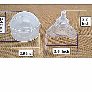 Finever Nipple Shield Premium Contact Nippleshield for Breastfeeding with Latch Difficulties or Flat or Inverted Nipples Non-Toxic