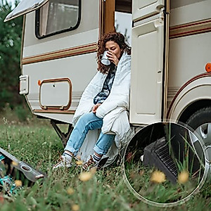 Zhengmy 4 Pieces Wheel Chock with Eyebolt, 6.3 x 3.9 x 3.9 inch Wheel Black Blocks Rubber Stopper Wedge Essentials Accessories for RV Motorcycle Camper Travel Trailers Dirt Bike Garage Truck