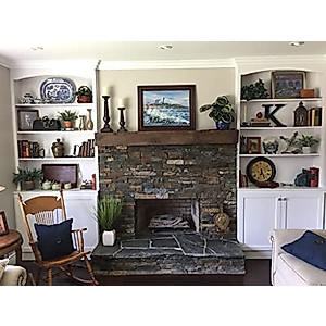 Reclaimed Barnwood Beam Fireplace Mantel (Wood, 4"x6"x72")