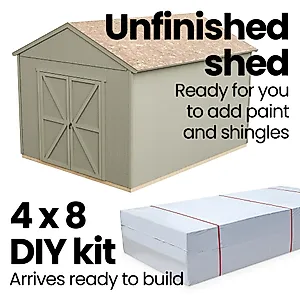 Handy Home Products Rookwood 10x12 Do-It-Yourself Wooden Storage Shed