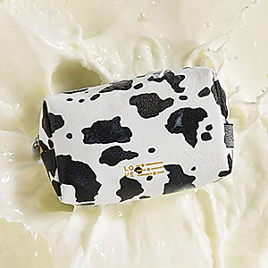 Expandable Toiletry Bag for Women, Makeup Bags with Milk Pattern, Travel Organizer for Cosmetics, Dorm Room Essentials, Storage Containers, Space Saver Bags, Best Gifts for Men