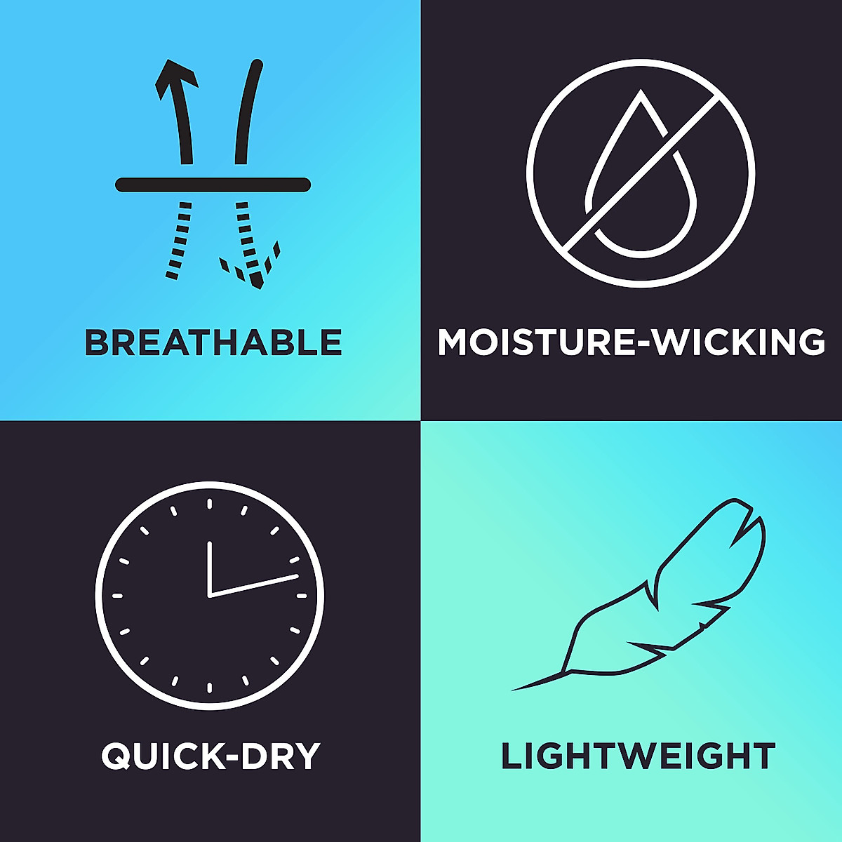 E Tronic Edge Running Headbands for Men, Women, Boys and Girls, Sports Sweatbands for Basketball, Yoga, Exercise, Workout, Quick Drying and Non-Slip Workout Stretchy Hairband, 3-Pack,Black