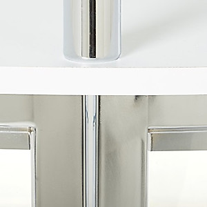 Coaster Furniture Bar Unit 20 inch W x 50.75 inch L x 41 inch H Chrome and Clear 101066