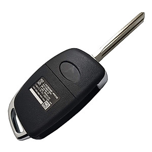 Key Fob Case Fits for Hyundai Santa Fe Sonata Flip Folding Keyless Entry Remote Replacement Key Fob Shell with Screwdriver and Uncut Blade (4 Buttons)