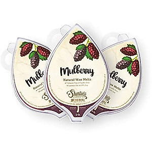 Shortie's Candle Company Mulberry Natural Soy Soy Wax Melts 3 Pack - 3 Highly Scented 3 Oz. Bars - Made with 100% Soy and Essential Fragrance Oils - Phthalate & Paraffin Free, Vegan, Non-Toxic