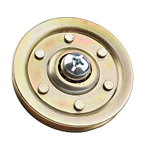 Heavy Duty Garage Door 3" Pulley Kits, 3/8" bore 200LB Load Rating, Kits Including 2 Stationary Pulleys and 2 Rear Wheel Pulleys with Clevis Fork, 2 Bolts 3/8-16 x 2 Long and 2 Serrated Flange Nuts