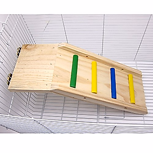 Alfie Pet - John Wood Ladder Platform for Mouse, Chinchilla, Rat, Gerbil and Dwarf Hamster
