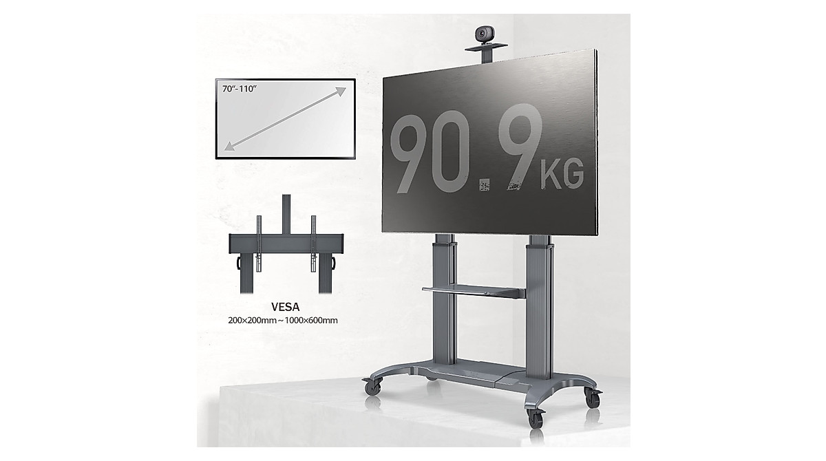 NB North Bayou Heavy Duty Mobile TV Cart for 70-110 TVs