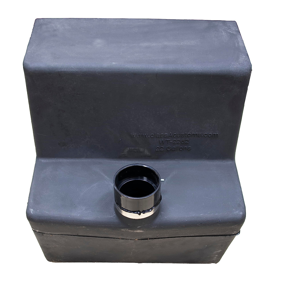 classAcustoms WT-2262 3" Hub Black Water RV Waste Holding Tank 22 Gallon Concession and Camper Waste Black Gray Tank
