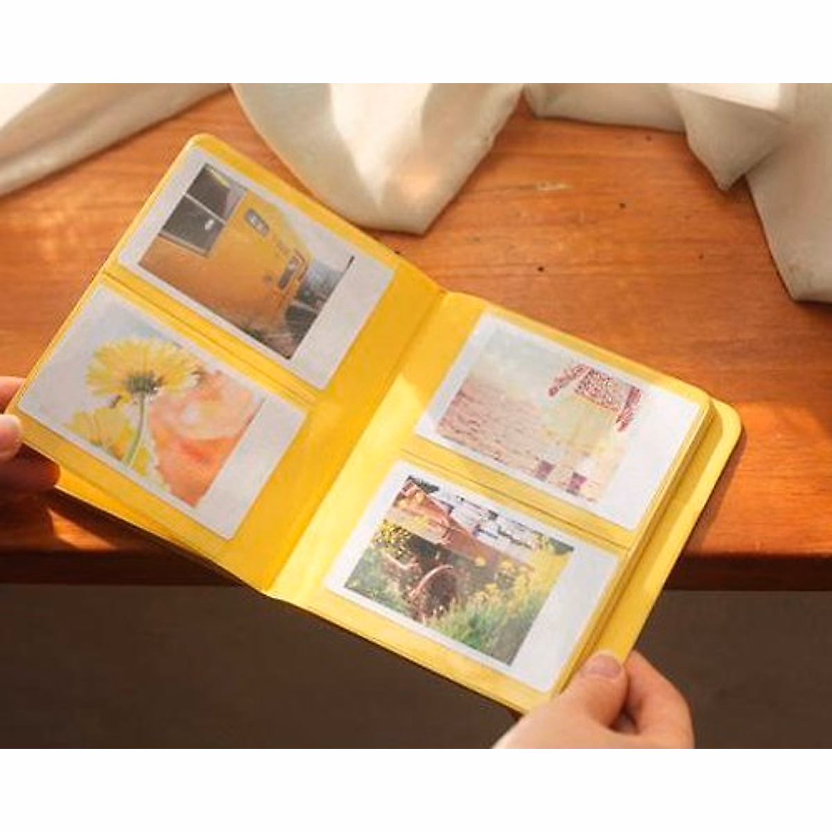 Candy Fuji Instax Mini Book Album for Fujifilm Instax Mini 7S 8 25 50S Films - Yellow