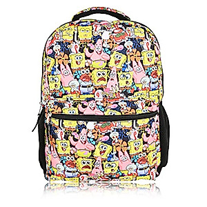 Nickelodeon SpongeBob SquarePants Backpack | Officially Licensed Spongebob Bookbag for Boys, Girls, Kids, Adults