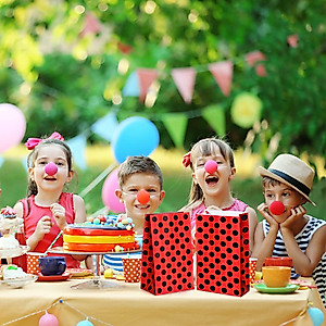 Gersoniel Ladybug Party Bags (28 Count) - Red Polka Dots, Sturdy Paper, Perfect for Birthday Party Favors or Daily Life