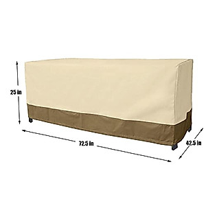 Vanteriam Outdoor Rectangular / Oval Patio Dining Table Cover-Waterproof Large Outdoor Patio Furniture Cover for Dining Table