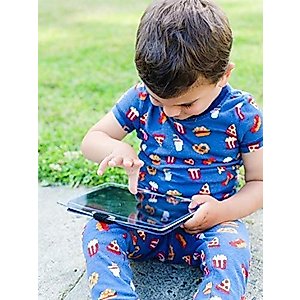 Cant Touch! Anti-Touch Screen Cover for Tablet For Baby and Pets - Easily Strap the adjustable Clear Cover onto the iPad or Tablet to Prevent Any Buttons Being Pressed, Works With Most ModelsPouch +