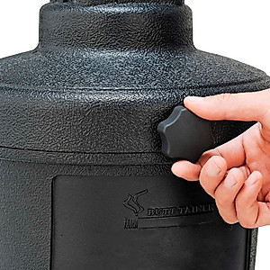 Global Industrial Black Outdoor Ashtray, 1-1/2 Gallon