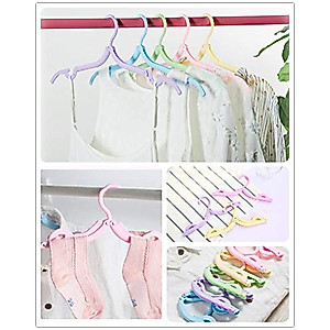 10 Pcs Travel Hangers Foldable Clothes Hangers Portable Travel Accessories Space Saving for Travel & Home Use