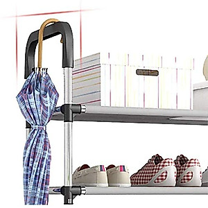 DINGZZ Simple Shoe Rack, Dormitory Multilayer Simple Shoe Rack, Household Capacity, Multifunctional Stainless Steel