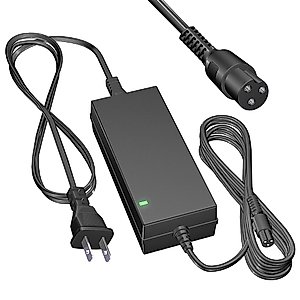 Qoovi 42V 2A Power Adapter PowerFast 3-Prong for 36V Lithium Battery,Battery Charger for Scooter