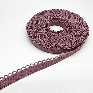 Elastic Lace Trim Fold Over Elastic Trim for Sewing Waist Band Garment Accessory 5yards/Lot 10mm