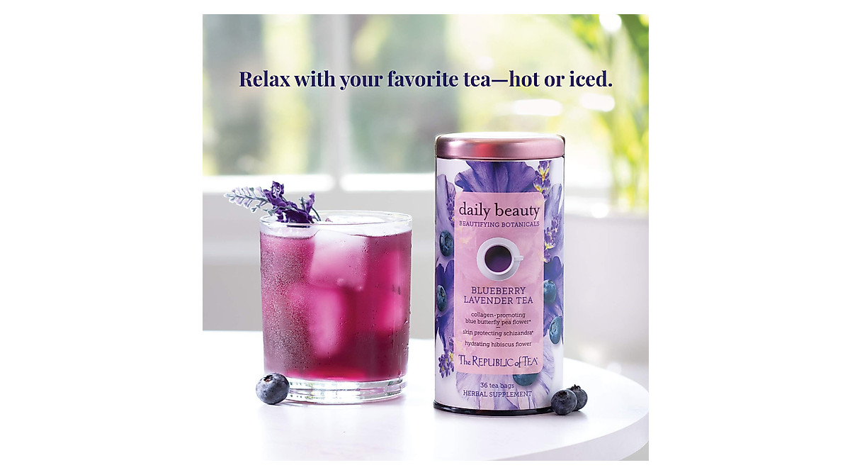 Beauty Blueberry Lavender Herbal Iced Tea - 8 Bags