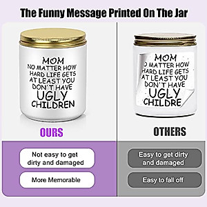 Christmas Gifts for Mom from Daughter Son - Funny Mom Gifts for Birthday Valentines Day Mothers Day - Stocking Stuffers for Mom - Scented Candles Soy Wax Lavender(7oz)