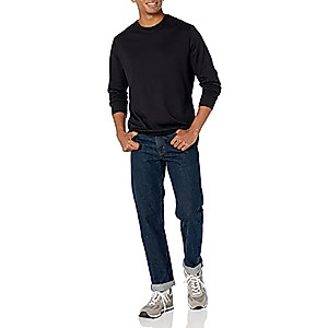 Amazon Essentials Men's Slim-Fit Long-Sleeve T-Shirt, Black, X-Large