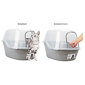 Petphabet Jumbo Hooded Cat Litter Box, Extra Large