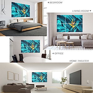 Ruonin.X 72"x48" inch Decorative Art Acoustic wall panels,Better Acoustic Treatment than foam, High-quality Sound Absorbing and Soundproof wall panels suitable for studios—Strelitzia Reginae Aiton