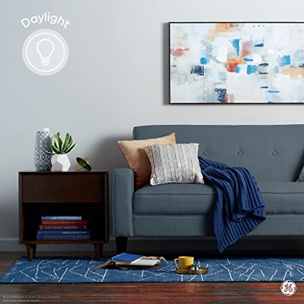 GE Lighting Reveal LED Light Bulbs, 9 Watt (60 Watt Equivalent) HD+ Light, Standard Bulb Shape, Medium Base, Dimmable (2 Pack), White