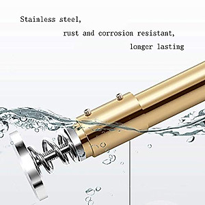 Rod for over the bath shower Curtain Shower Curtain Rod，Stainless Steel Punch-free Straight Rod Bathroom Shower Curtain Rod Clothes Rail Partition Curtain Rod modern Shower Curtain Rods Tension Curtai