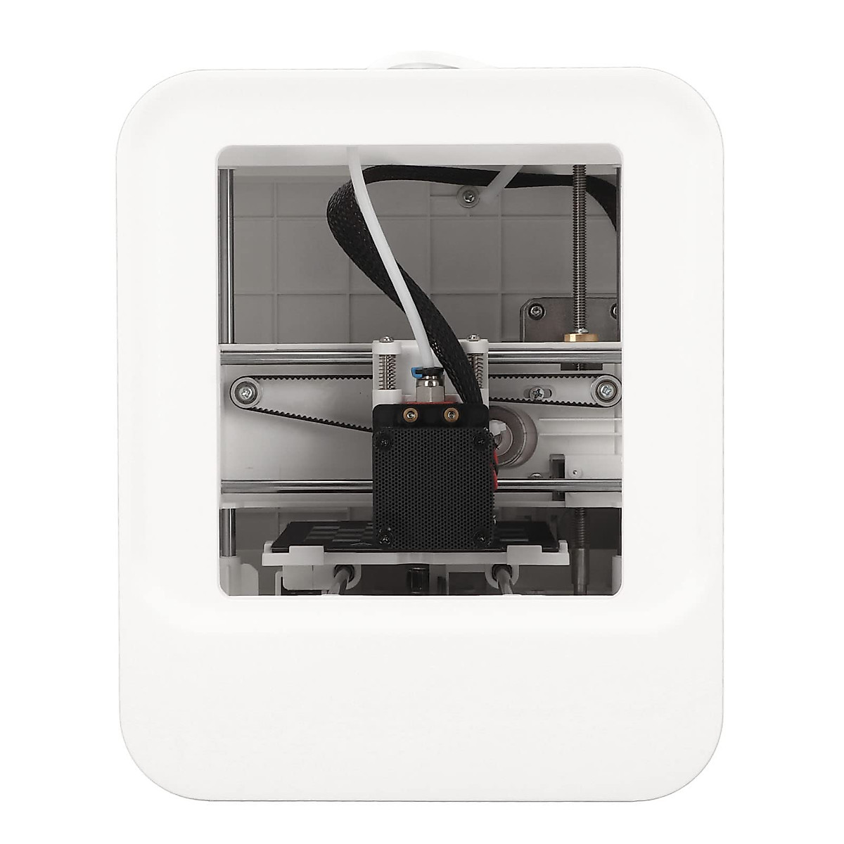 3D Printer, White High, Portable Intelligent APP Control, Small 3D Printer for Beginners (US Plug)