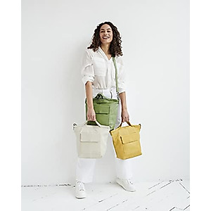 Latico Leathers Bianca Leather Tote Bag for Women (Brown) - Made From 100% Authentic Leather Handcrafted by Artisans - Top Handle Crossbody Bag Versatile Women Purses and Handbags for Work & School