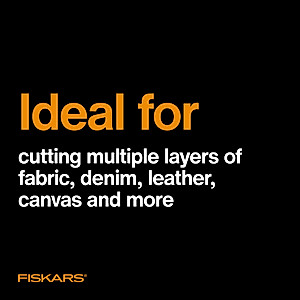 Fiskars 175800-1002 Razor-edge Softgrip Scissors, 8 Inch, Black