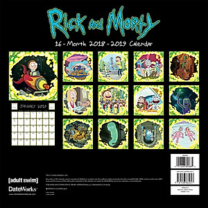 Rick and Morty 2019 Calendar