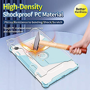 Stand Tablet Cover Lightweight Rugged Shockproof Compatible with Samsung Galaxy Tab A8 10.5 inch 2021 (SM-X200/X205) Tablet Case,Folding Stand Folio Cover Protective with Shoulder Strap/Auto Sleep Wak