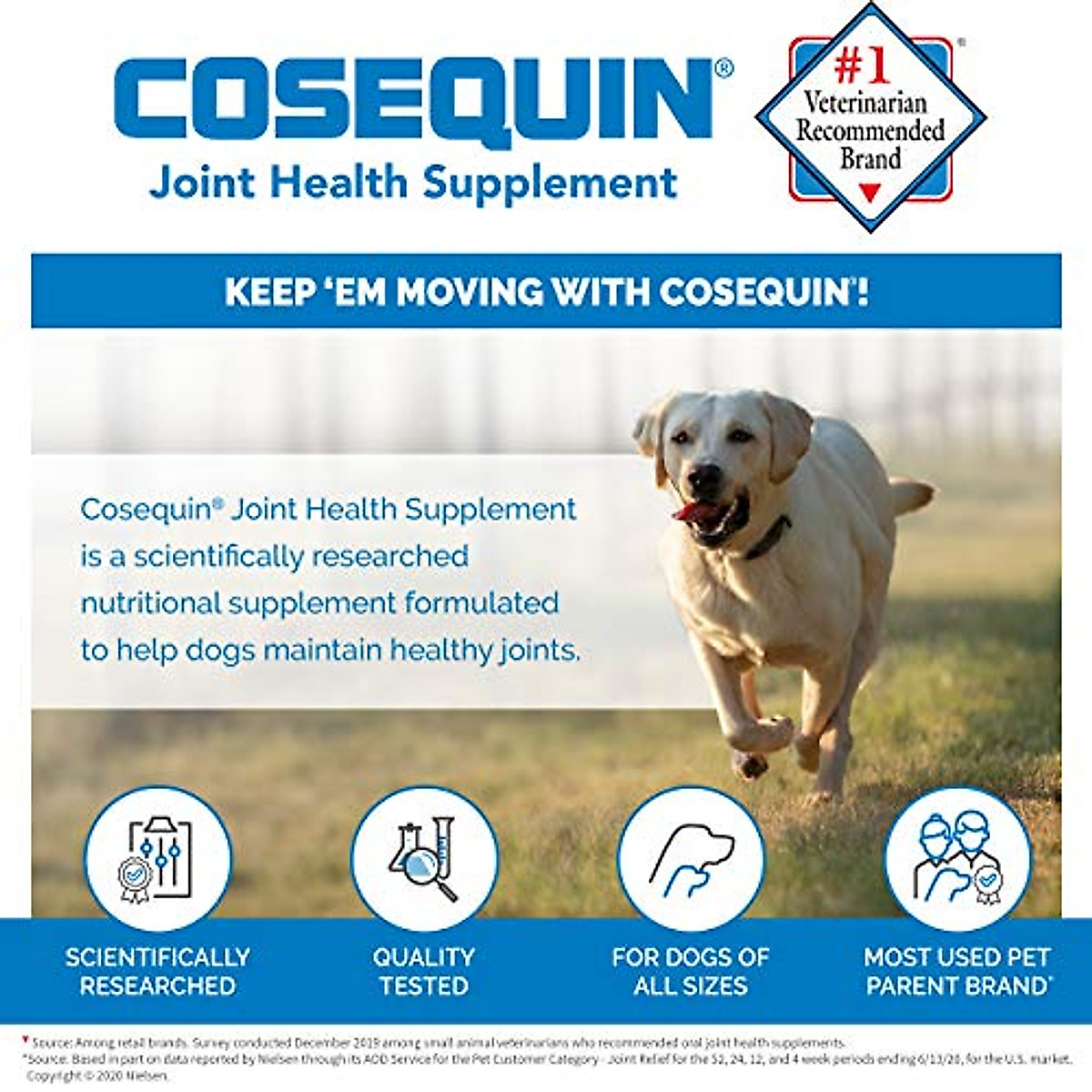 Cosequin DS Plus MSM Professional Line for Dogs, 60 soft chews