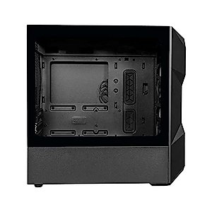 Cooler Master TD300 Mesh White Micro-ATX Tower with Polygonal Mesh Front ana Removable Top Panel, ARGB/PWM Hub Tempered Glass, Dual Sickleflow PWM ARGB Lighting Fans