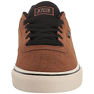 Etnies Men's Joslin Vulc Low Top Skate Shoe, Brown/Black, 12