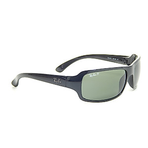 New Ray Ban RB4075 601/58 Glossy Black/G-15 XLT Polarized 61mm Sunglasses