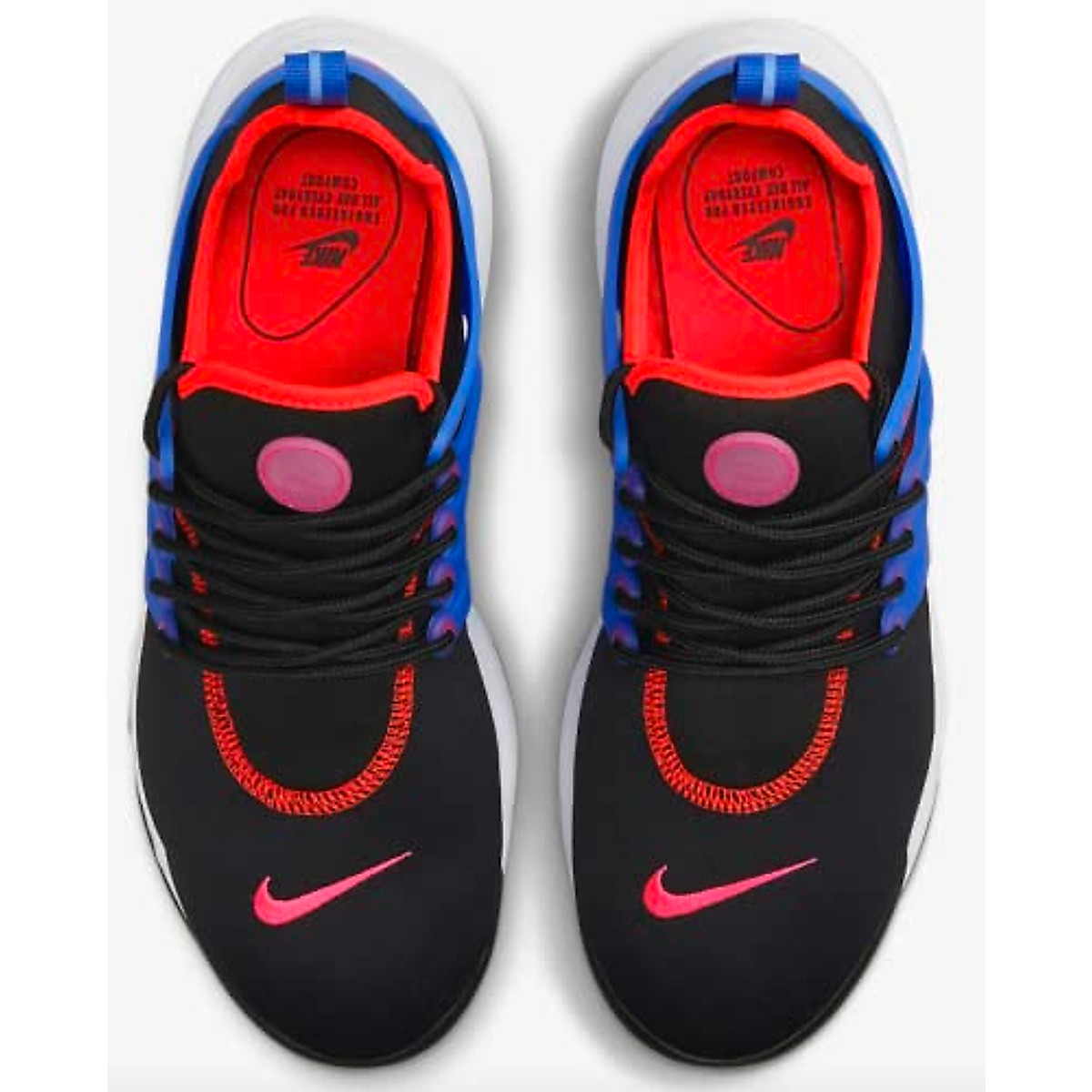 Nike Women's Air Presto Running Shoes, Black/Hyper Pink, 7