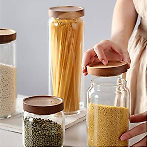 NC Sealed jar Glass jar Food Grade Transparent Glass jar with lid Cereals Storage Tank Storage jar Bottle jar