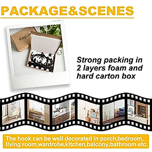 Deer Key Hooks Holder, 3D Aniaml Theme Wall Mounted Organizer Rack ,Wall Decor for Entryway 、Front Door、Kitchen、Hallway、Bedroom、Office, Personalized Gift for Anniversaries, Birthdays, Housewarming.