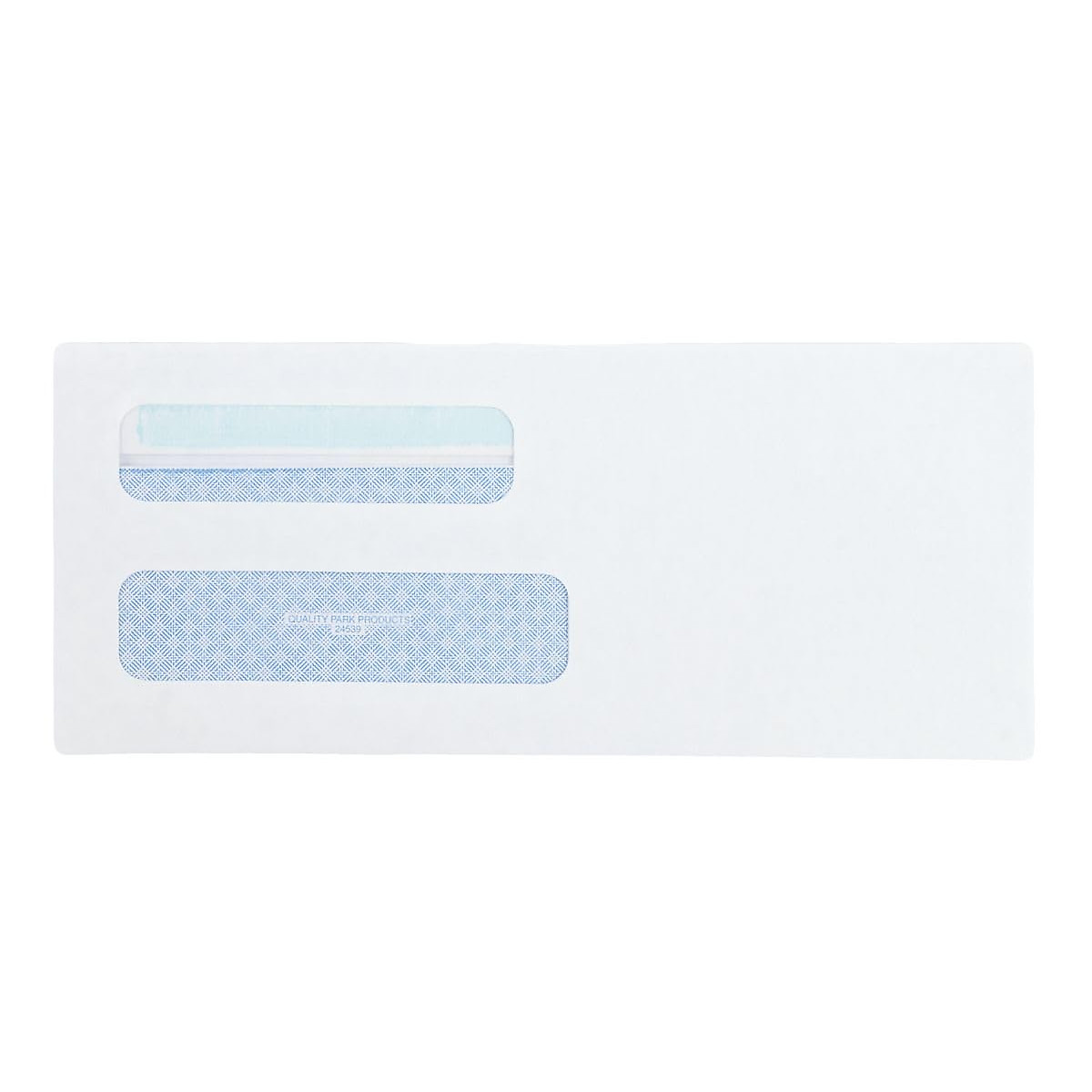 Quality Park #8 5/8 Security Envelopes, Double Window, Self Seal, Invoices/QuickBooks Statements, 3-5/8" x 8-5/8", 24 lb White, 500/Box (QUA24539)