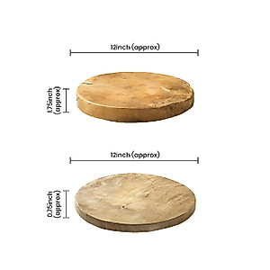 12 x 1 3/4in Round Teak Board