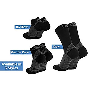 OS1st Plantar Fasciitis Socks FS4, Plantar Fasciitis Relief, Arch Support and Overall Foot Health (No Show, Mint, Medium)